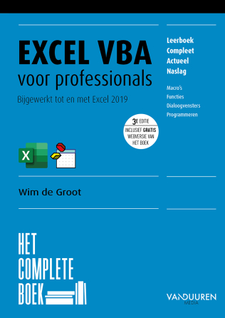 Het complete boek: Excel VBA voor professionals | Lannoo Publishers